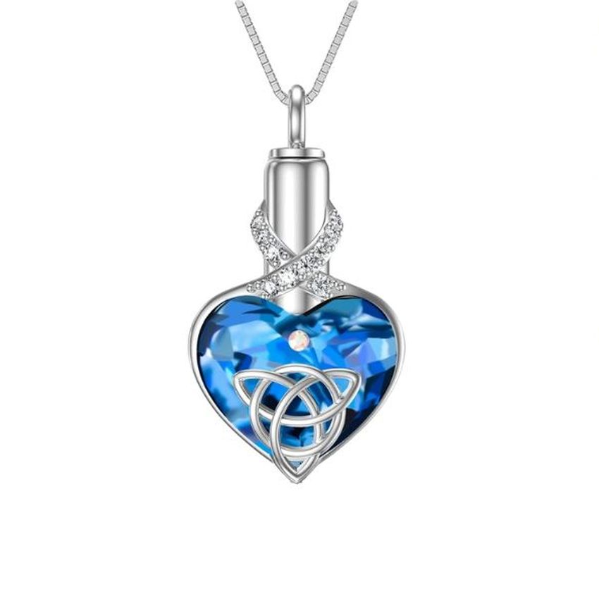 Celtic Design Cremation Ashes Locket – Silverbling.ie